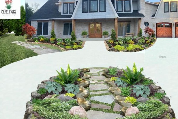 Circle Drive View-Option2 (No Magnolia) – All Seasons Landscape Design ...